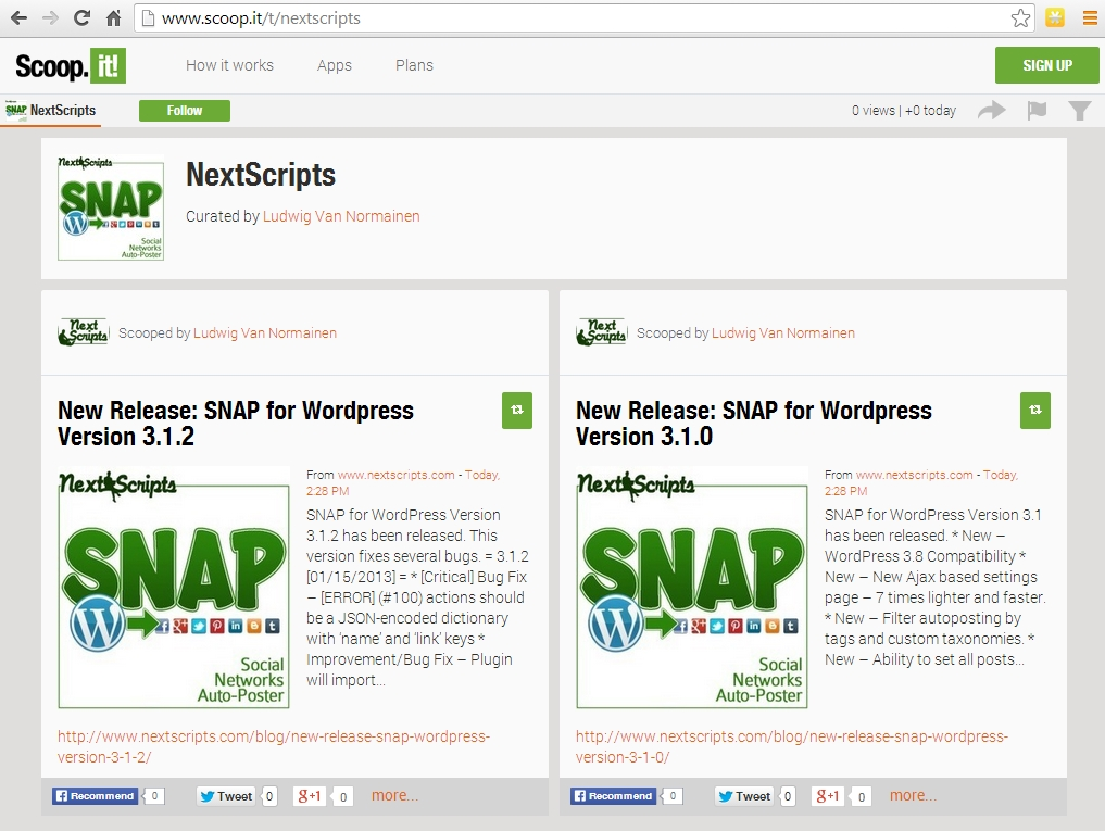 New Release: SNAP for Wordpress Version 3.2 - NextScripts